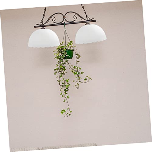 EXQUIMEUBLE 1PC glass lampshade table lamp shades bedside lamp shades clip on lamp shade small lamp shades glass light shade replacement glass light cover stand e27 white floor lamp rural