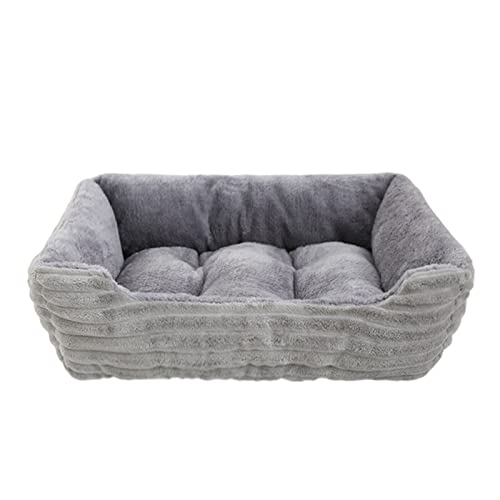 EXOTUF Indoor Dog House Bed for Dog Cat Pet Sofa Bed Square Dog Bed Soft Plush Warm Pad House Washable Puppy Cat Sleep Nest Pet Kennel Cushion Universal