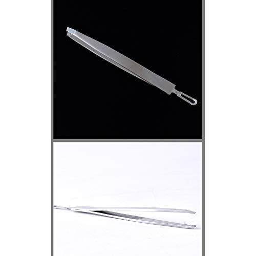 Healifty Slant Tweezers Stainless Steel Eyebrow Tweezers Multi-Functional Slant Tip Tweezer for Women Men 1pcs(Silver)