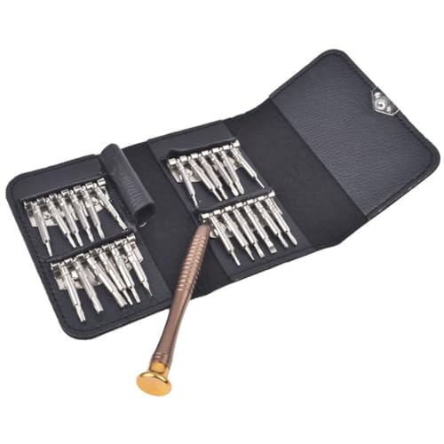 ADSRB 25 In 1 Leather Bag Set Screwdriver Glasses Watch Maintenance Mobile Phone Computer Disassembly Tool Combination