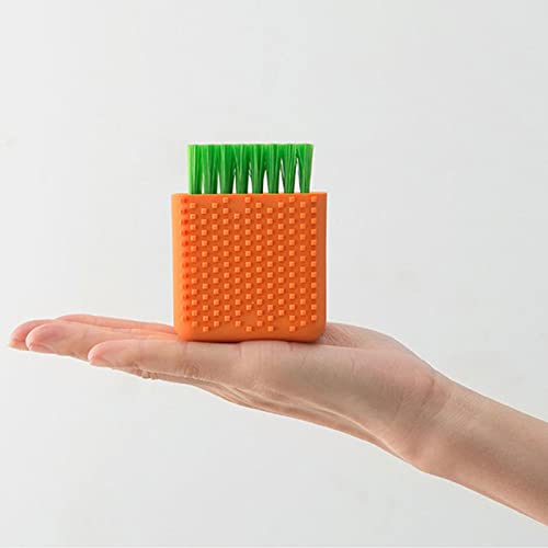Selaurel 2 Pack Silicone Laundry Brush Scrub Multi-use Household Cloth Washing Brush Dual-use Scrubbing Brush for Clothes Underwear Shoes, Plastic Soft Cleaning Tool