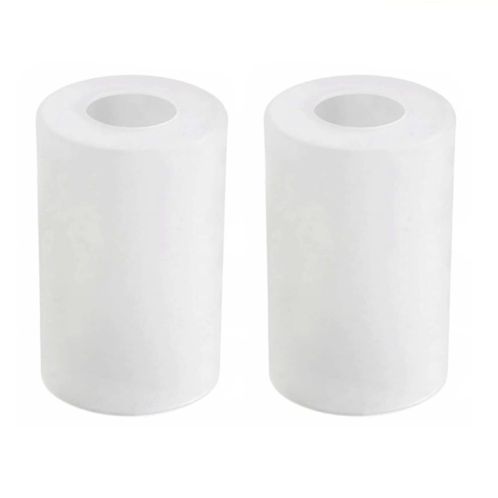 Frosted Glass Lamp Shade, 2 pack, Pendant Light Shade Cylinder Glass Shade Replacement Glass Lamp Shade with 1-5/8-inch Fitter, Diameter 3.5”, Height 5.5"