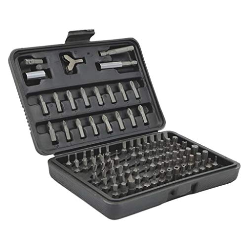 YÁSEZ Screwdriver 100 in 1 Set Precision 1/4 Inch Slotted Cross Hex Screw Nuts Bits Ratchet Handle Multifunction Hand Tool Kit