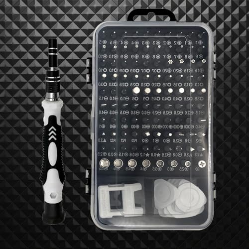 Blue 115 piece precision screwdriver set, used for repairing doorbells, laptops, switches, PS4, Xbox, Macbook, iPhone, watches, glasses, etc