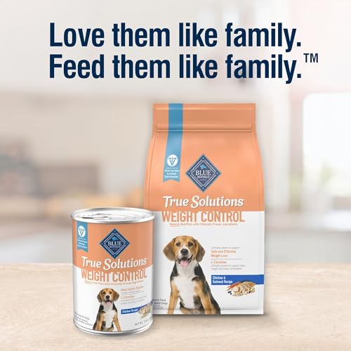Blue Buffalo True Solutions Weight Control Natural Dry Dog Food for Adult Dogs, Chicken, 4-lb. Bag