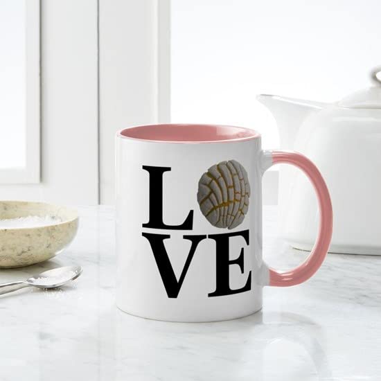 CafePress LOVE Concha De Vainilla Ceramic Coffee Mug, Tea Cup 11 oz