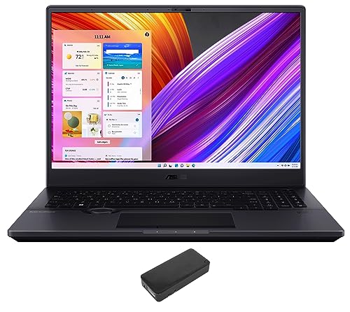 ASUS ProArt Studiobook 16 Workstation Laptop (Intel i7-12700H 14-Core, 16GB DDR5 4800MHz RAM, 2TB PCIe SSD, GeForce RTX 3070 Ti, 16.0" 60Hz 4K (3840x2400), Fingerprint, Win 11 Home) with USB-C Dock