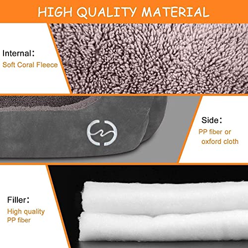 Dog Bed, Dog Beds for Large Dogs, Rectangle Washable Pet Mattress Comfortable and Breathable Large Dog Bed, Pet Bed