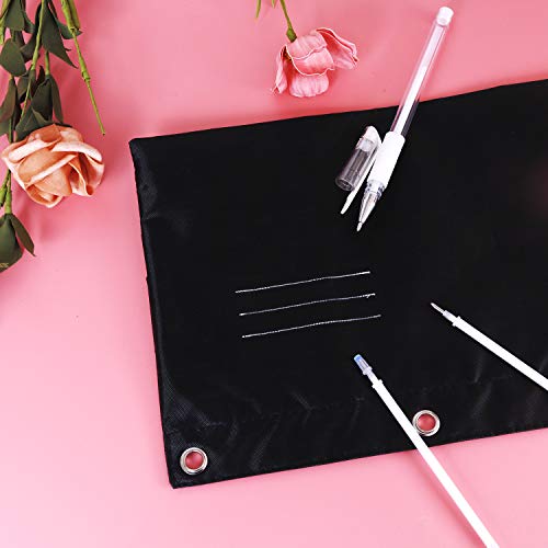 4 Pieces Heat Erase Pens with 40 Heat Erasable Fabric Refills Marking for Sewing, Quilting and Dressmaking(4 Colors)
