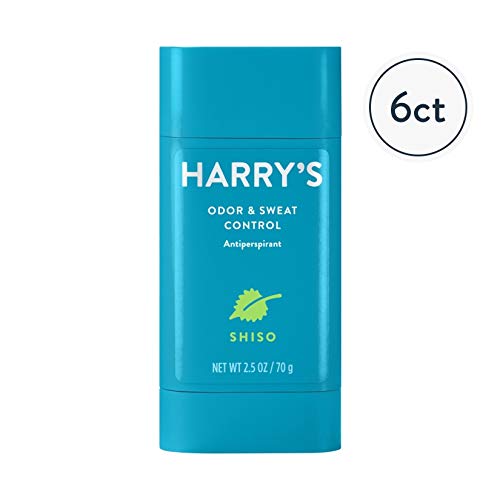 Harry's Deodorant & Antiperspirant - Odor & Sweat Control Antiperspirant for Men - Shiso (6 Count)