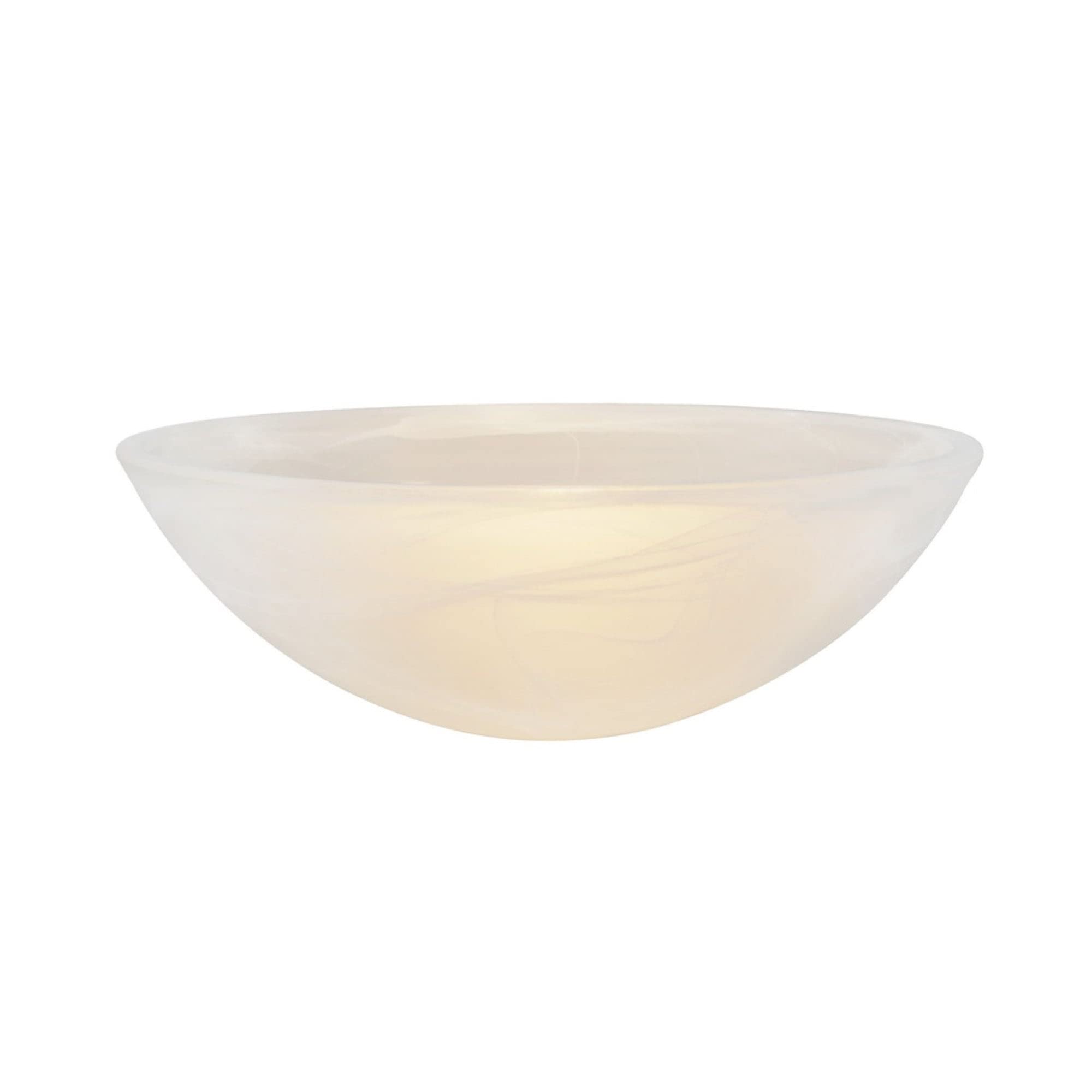Fixture Glass Shade.alabaster Finish.3-1/2" Height X 9-7/8" Diameter White Modern Contemporary