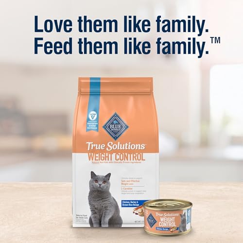Blue Buffalo True Solutions Weight Control Natural Dry Cat Food for Adult Cats, Chicken, 11-lb. Bag