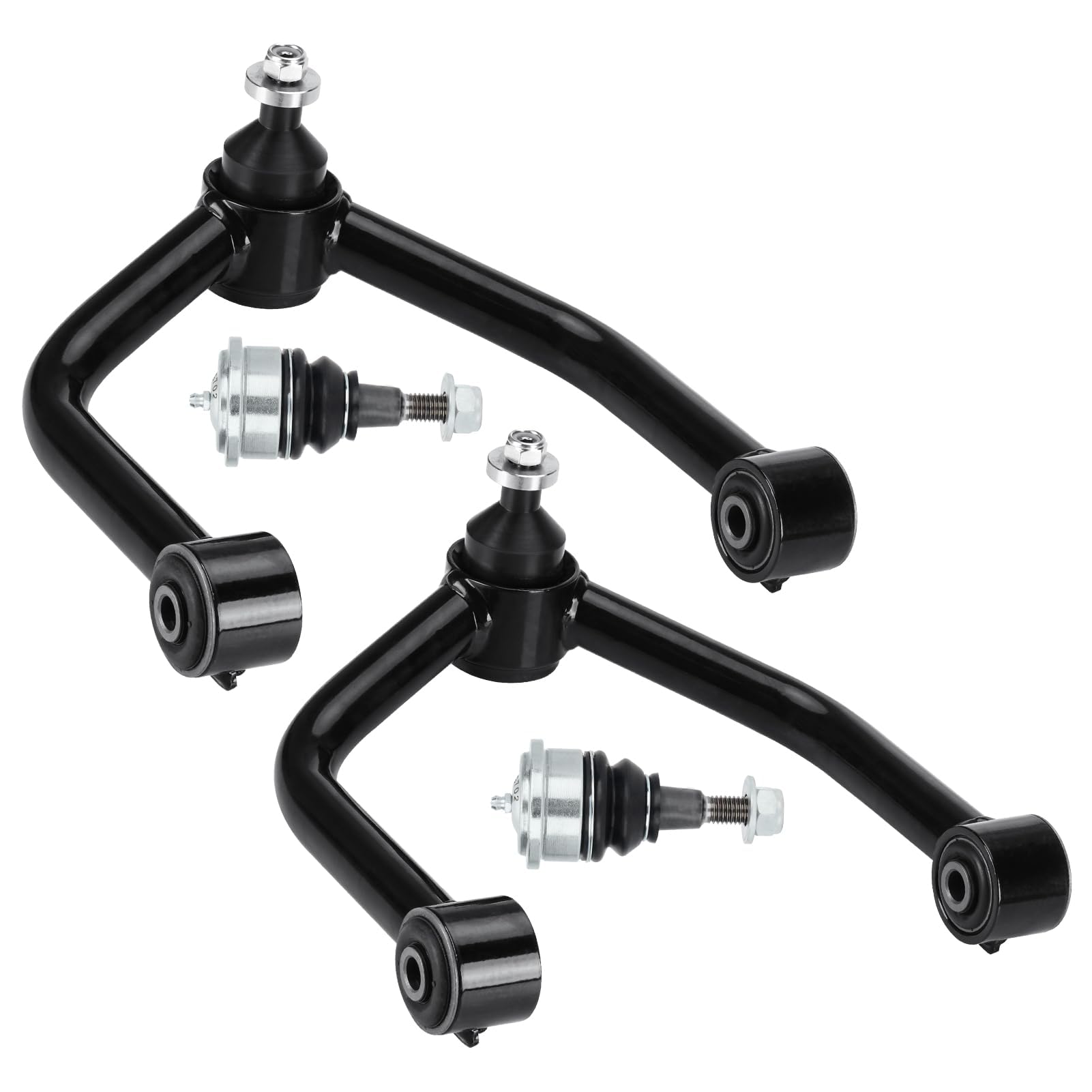 Front Upper Control Arms with Ball Joint for Nissan Titan 2004-2015, for Nissan Armada 2005-2019, Adaption 2-4" Lift Suspension Kit Tubular Adjustable Control Arm, Replacement Suspension Arms 2 PCS