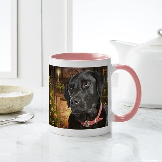 CafePress Black Lab Xmas Mug Ceramic Coffee Mug, Tea Cup 11 oz