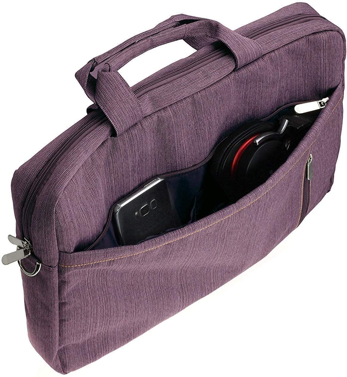 Navitech Purple Sleek Water Resistant Travel Bag - Compatible with ASUS ProArt Studiobook 16 OLED (H5600) 16"