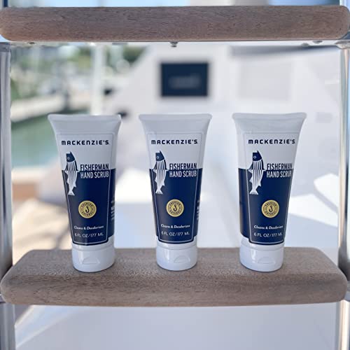 MacKenzie's Fisherman Hand Scrub - 6 Oz - Cleansing & Deodorizing Hand Cleaner - Gifts for Fisherman, Cooks & Gardeners