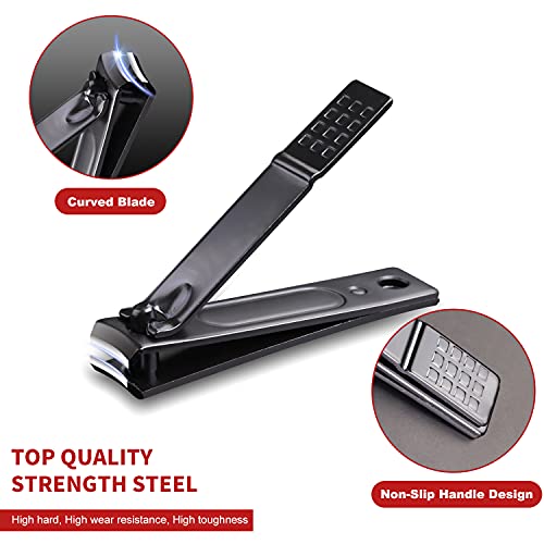AROPEEN 16Pcs Nail Kit,Manicure Set Professional with PU Leather Case Nail Clipper Set Stainless Steel Pedicure Set,Nail Clippers Scissors for Men/Women
