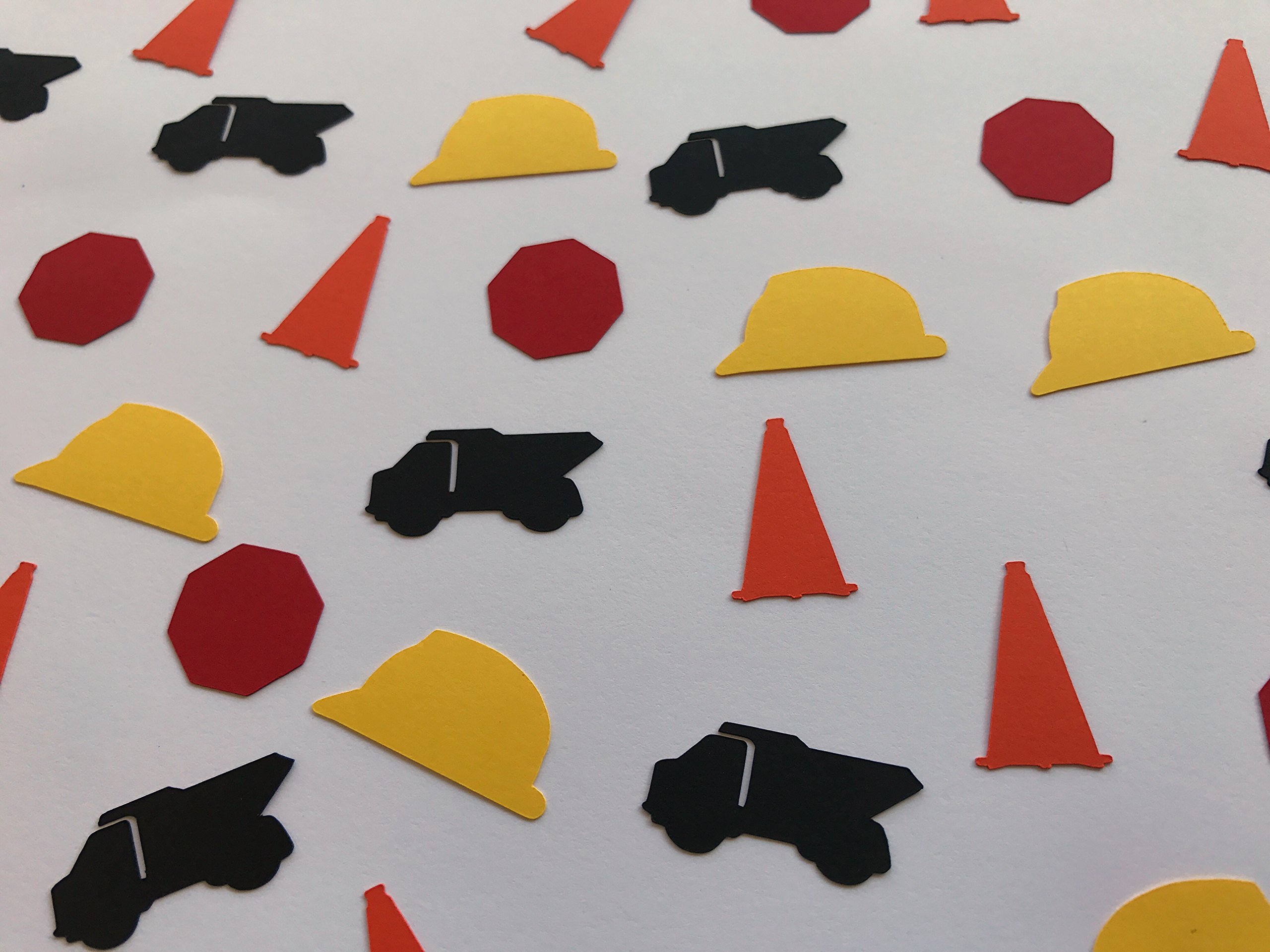 Construction Confetti - Construction Party Decor - Boy Birthday Party Decor - Construction Theme Party - Dump Truck Party - Construction Party - 200 pieces