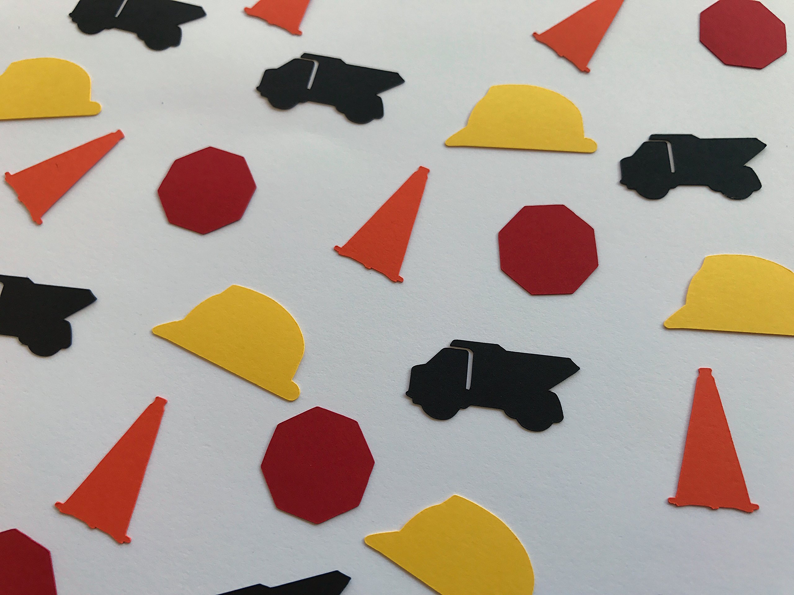 Construction Confetti - Construction Party Decor - Boy Birthday Party Decor - Construction Theme Party - Dump Truck Party - Construction Party - 200 pieces