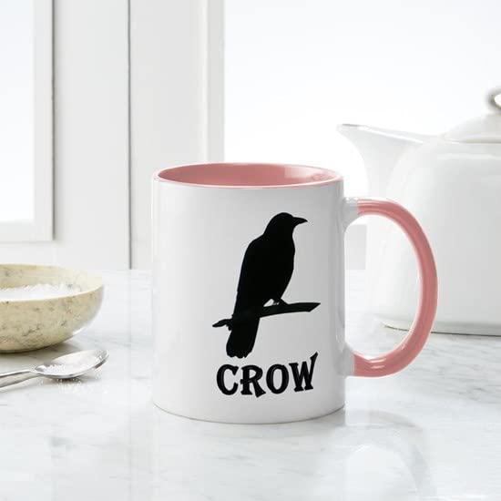 CafePress Black Crow Mug Ceramic Coffee Mug, Tea Cup 11 oz