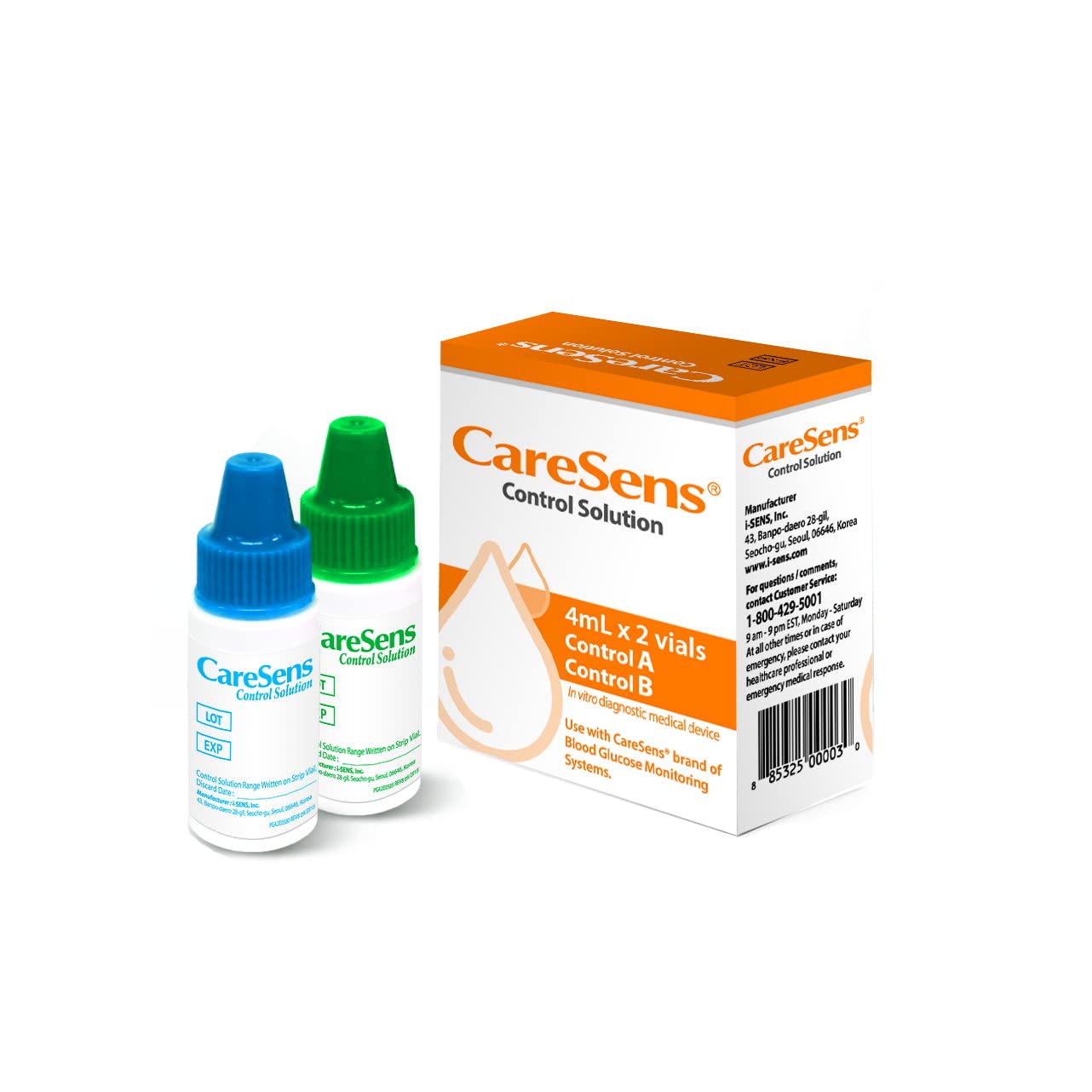 CareSens Diabetes Testing Kit Control Solution (A,B/Pack)