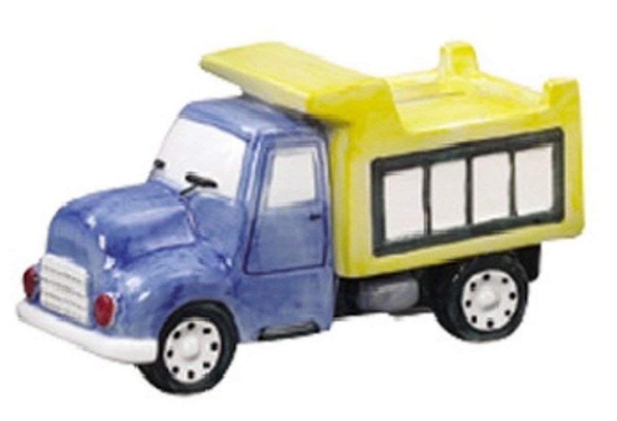 Andrea Sadek Blue and Yellow Dump Truck Designed Coin Bank