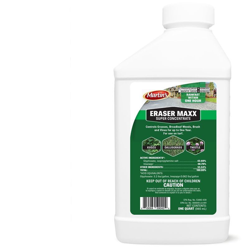CONTROL SOLUTIONS 82002488 1 Quart Eraser Max Super Concentrated Herbicide Weed Killers