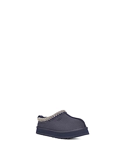 UGG Unisex-Child Tazz Slipper, Eve Blue, 4 Big Kid