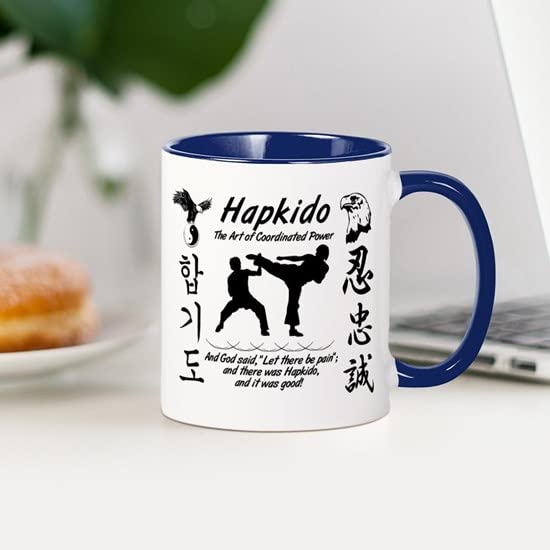 CafePress Hapkido Shirt Trim White Mugs Ceramic Coffee Mug, Tea Cup 11 oz