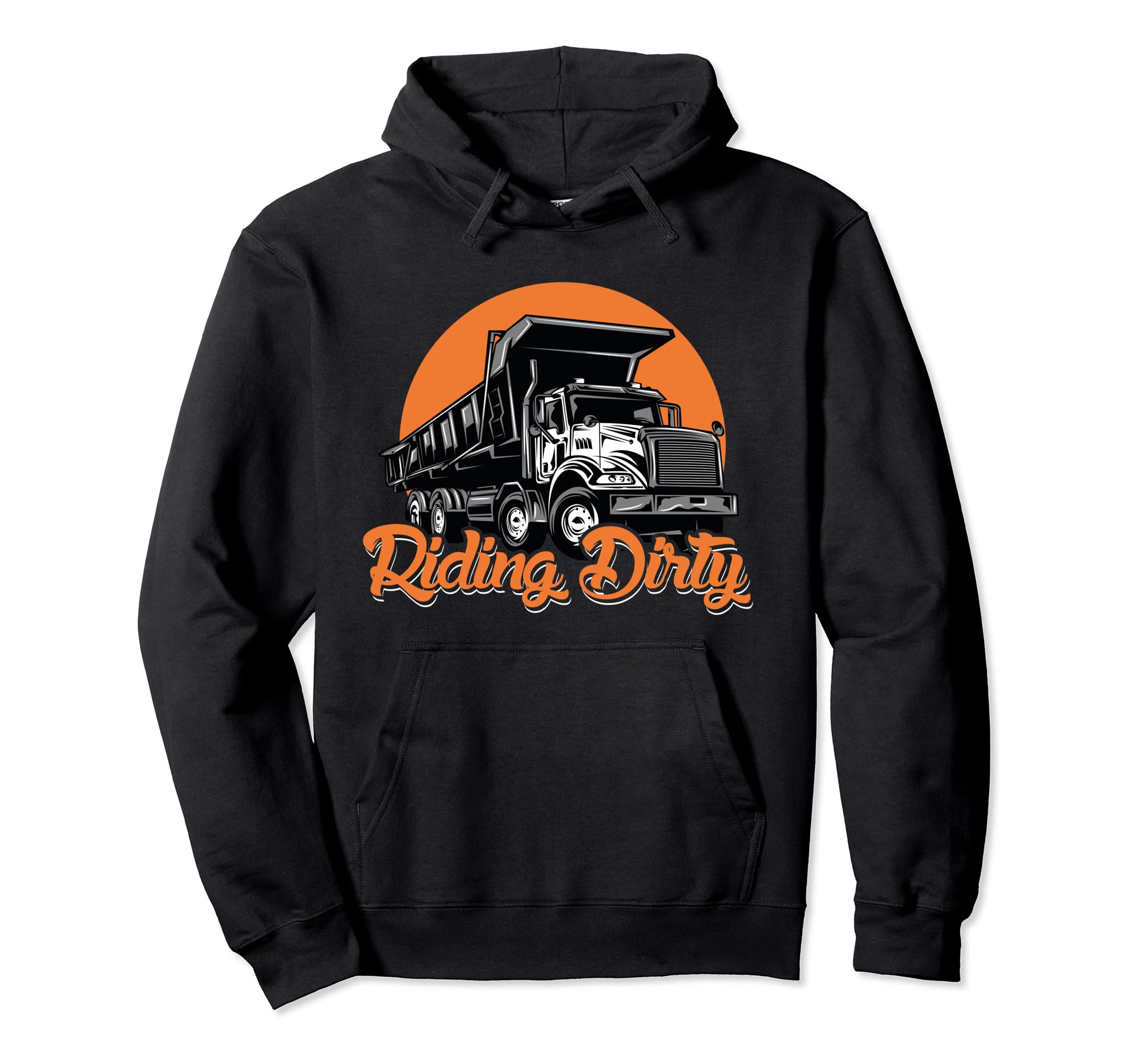 Riding Dirty Recycle Trash Day Garbage Truck Dump Driver Pullover Hoodie