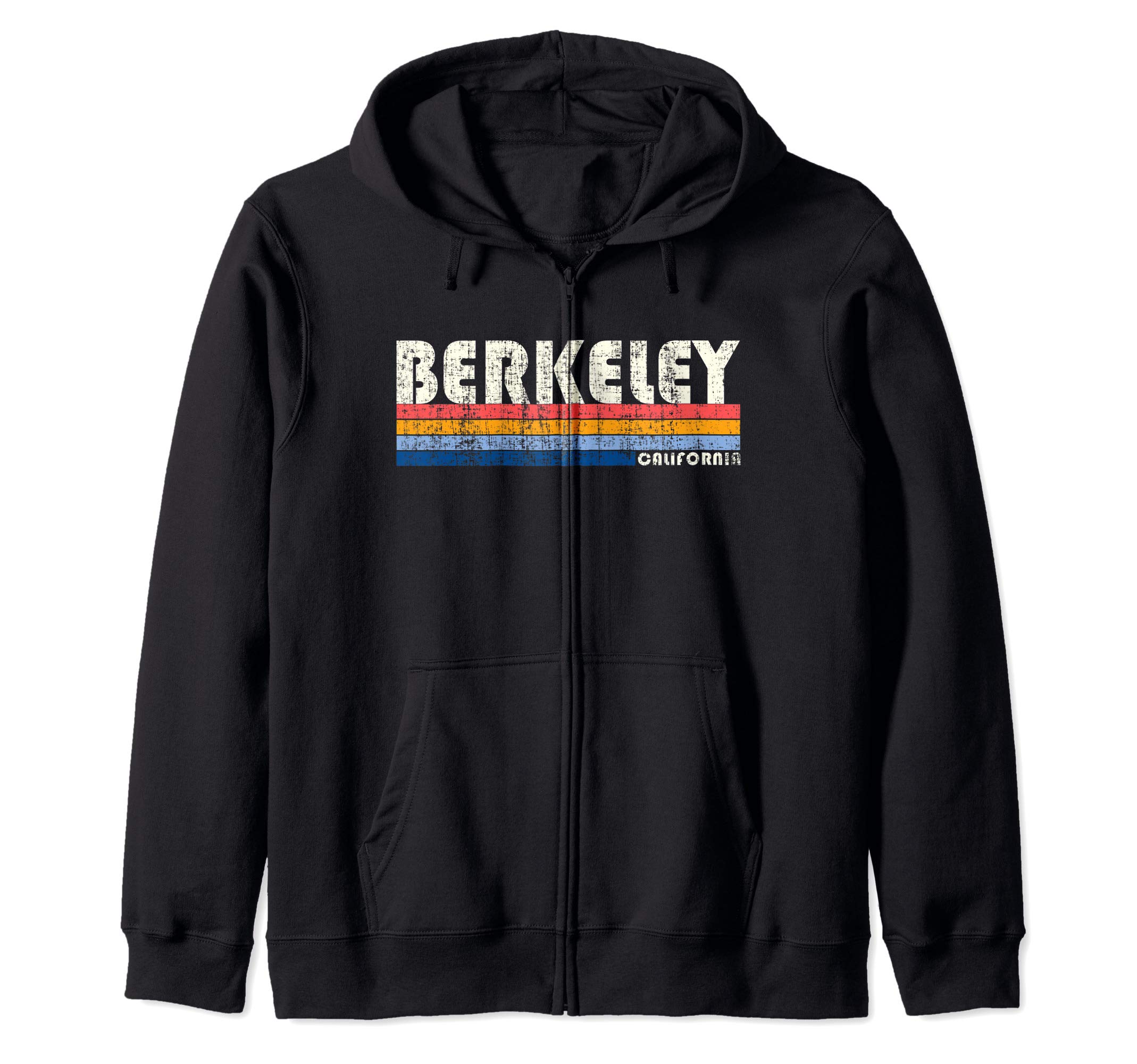 Vintage 70s 80s Style Berkeley, CA Zip Hoodie