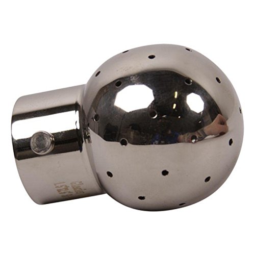 Pin-Style CIP Spray Ball | 1.5 inch Tube w/ 2.5 in. Ball - Stainless Steel SS304 - Glacier Tanks