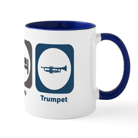 CafePress Eat Sleep Trumpet Mug Ceramic Coffee Mug, Tea Cup 11 oz
