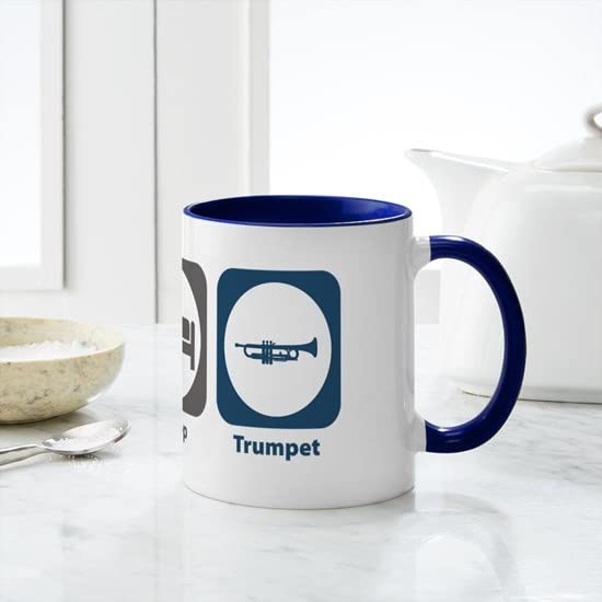 CafePress Eat Sleep Trumpet Mug Ceramic Coffee Mug, Tea Cup 11 oz