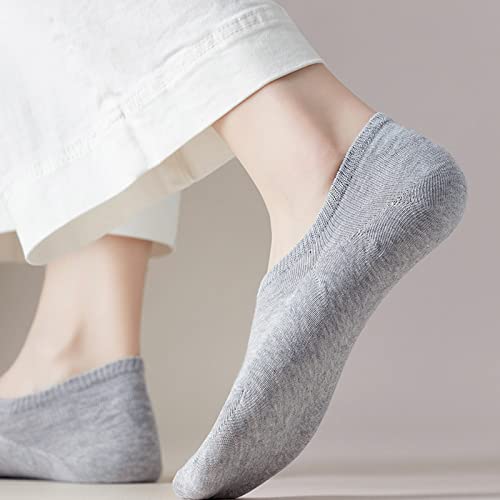 BERING No Show Socks Womens 6 Pairs Low Cut Ankle Footies for Flats Sneaker Slip On Loafer