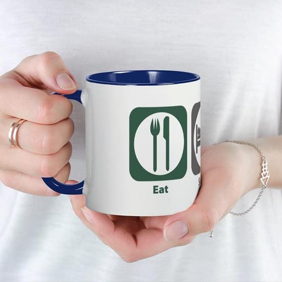 CafePress Eat Sleep Trumpet Mug Ceramic Coffee Mug, Tea Cup 11 oz