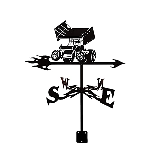 CNMJI Weather Vane Roof Mount Weathervane Cultivator Rubbish Truck Big Truck Wind Direction Indicator Stainless Steel Corrosion Resistant Weathercock Measuring Tool with Mounting Bracket,Rubbish truck