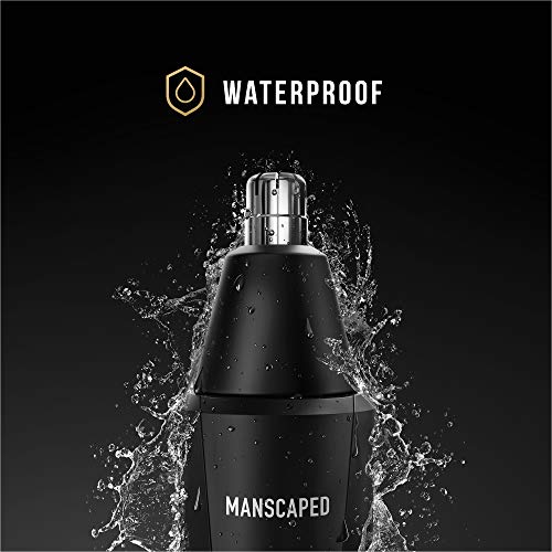 MANSCAPED™ The Weed Whacker™ Nose and Ear Hair Trimmer – 9,000 RPM Precision Tool with Rechargeable Battery, Wet/Dry, Easy to Clean, Hypoallergenic Stainless Steel Replaceable Blade