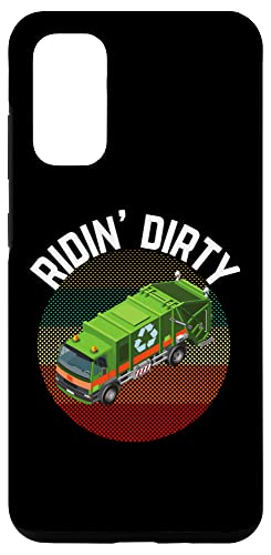 Galaxy S20 Riding Dirty Garbage Truck Recycling Trash Rubbish Recycle Case