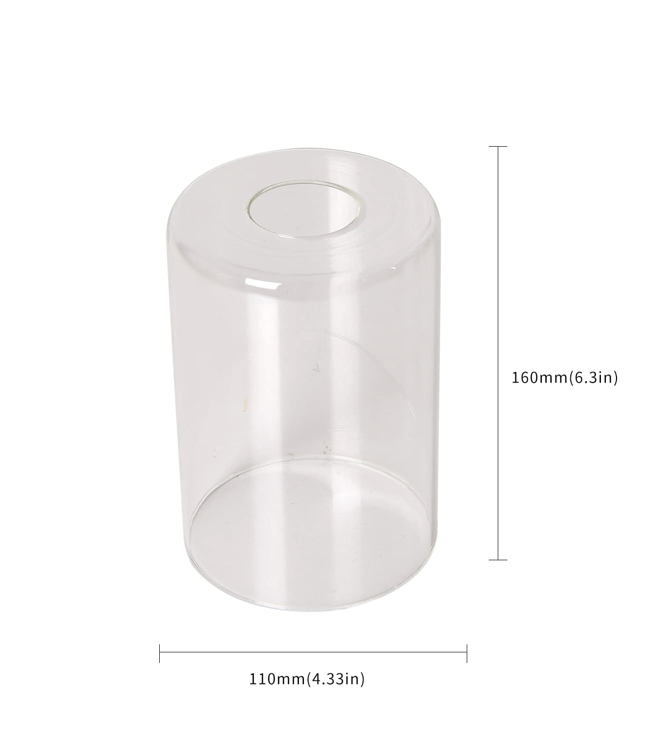 Clear Glass Lamp Shade Modern Cylinder Transparent Lamp Shade For Floor Lamps, Chandelier,Table Lamp Replacement Lamp shade 6..3"*4.33" E26