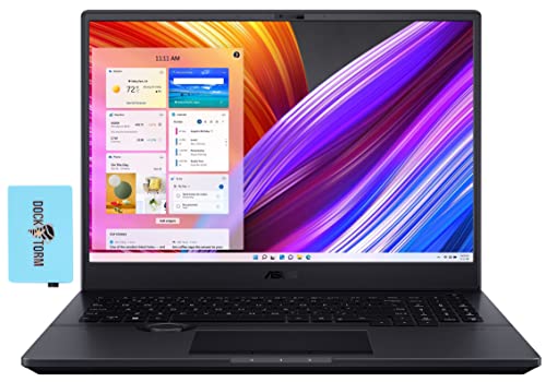 ASUS ProArt Studiobook Laptop, 16.0" OLED 4K (Intel i7-12700H 14-Core, 64GB DDR5 RAM, 2x2TB PCIe SSD RAID 1 (2TB), GeForce RTX 3080 Ti, Backlit KYB, WiFi 6, BT 5.2, FP, Win 11 Pro) w/Dockztorm Dock