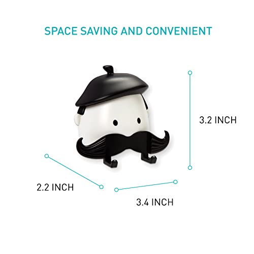 Peleg Design Mr. Razor, Suction Razor Holder, Shaving Razor Hook for Shower Bathroom Bath Mirror, Fun Unique Gift Idea Gifts for Dad