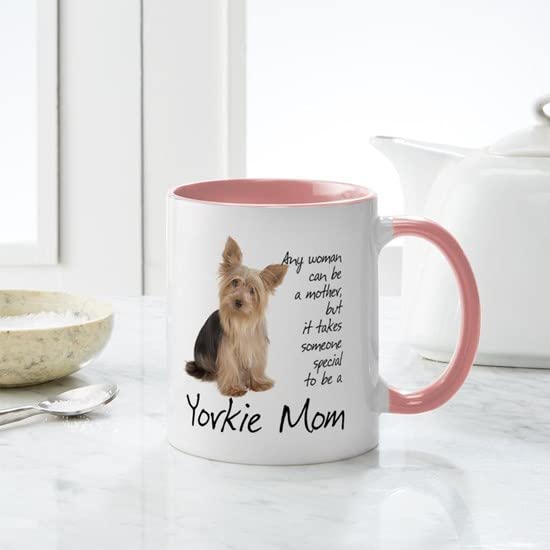 CafePress Yorkie Mom Mugs Ceramic Coffee Mug, Tea Cup 11 oz