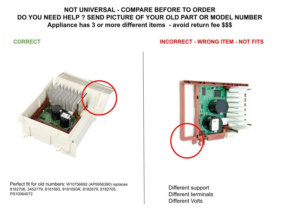 GLOB PRO SOLUTIONS W10756692 CKD3378 Motor Control Unit