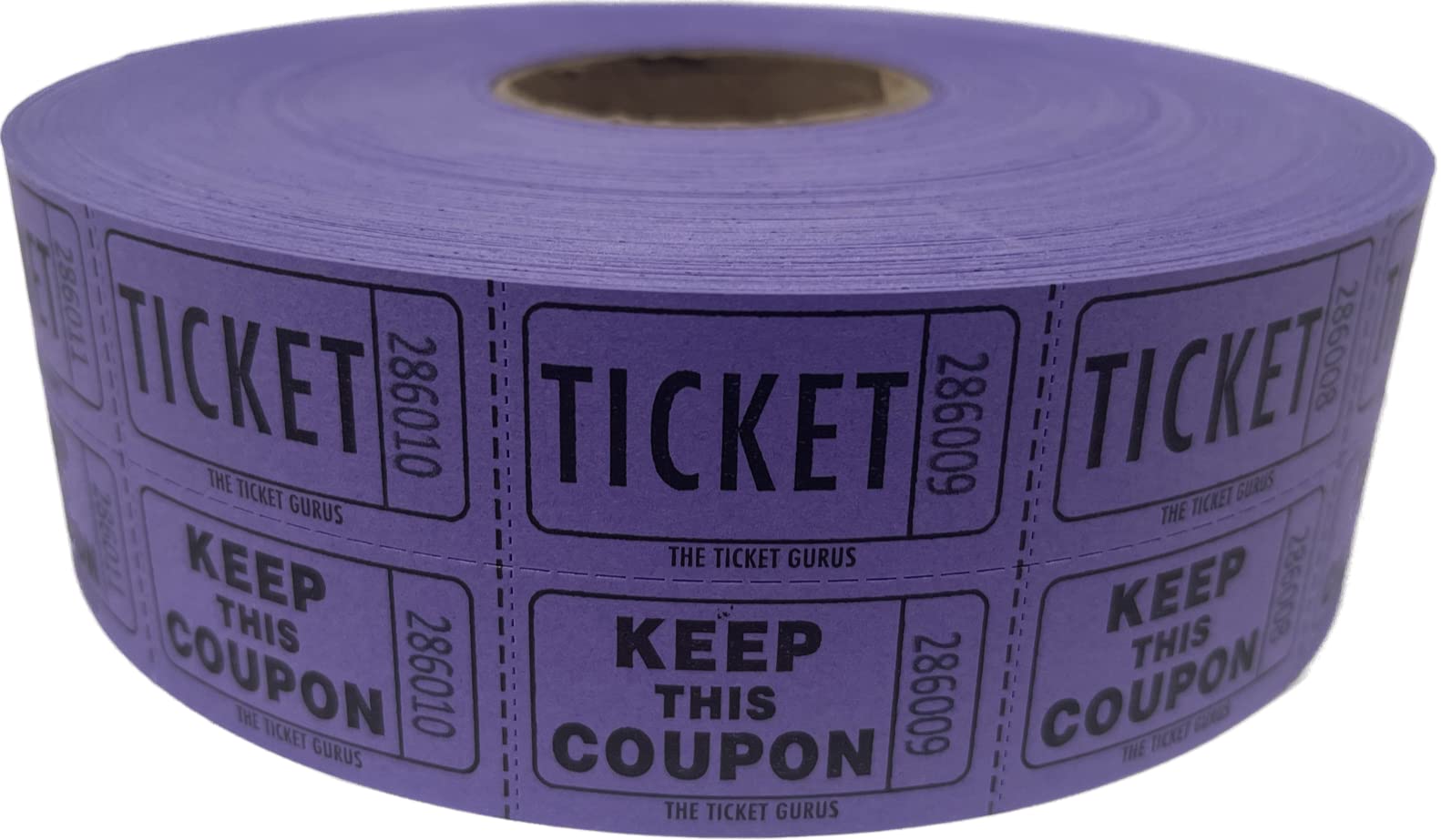Ticket GURUS-Double Raffle Ticket Roll : roll of 2000- (Magenta)