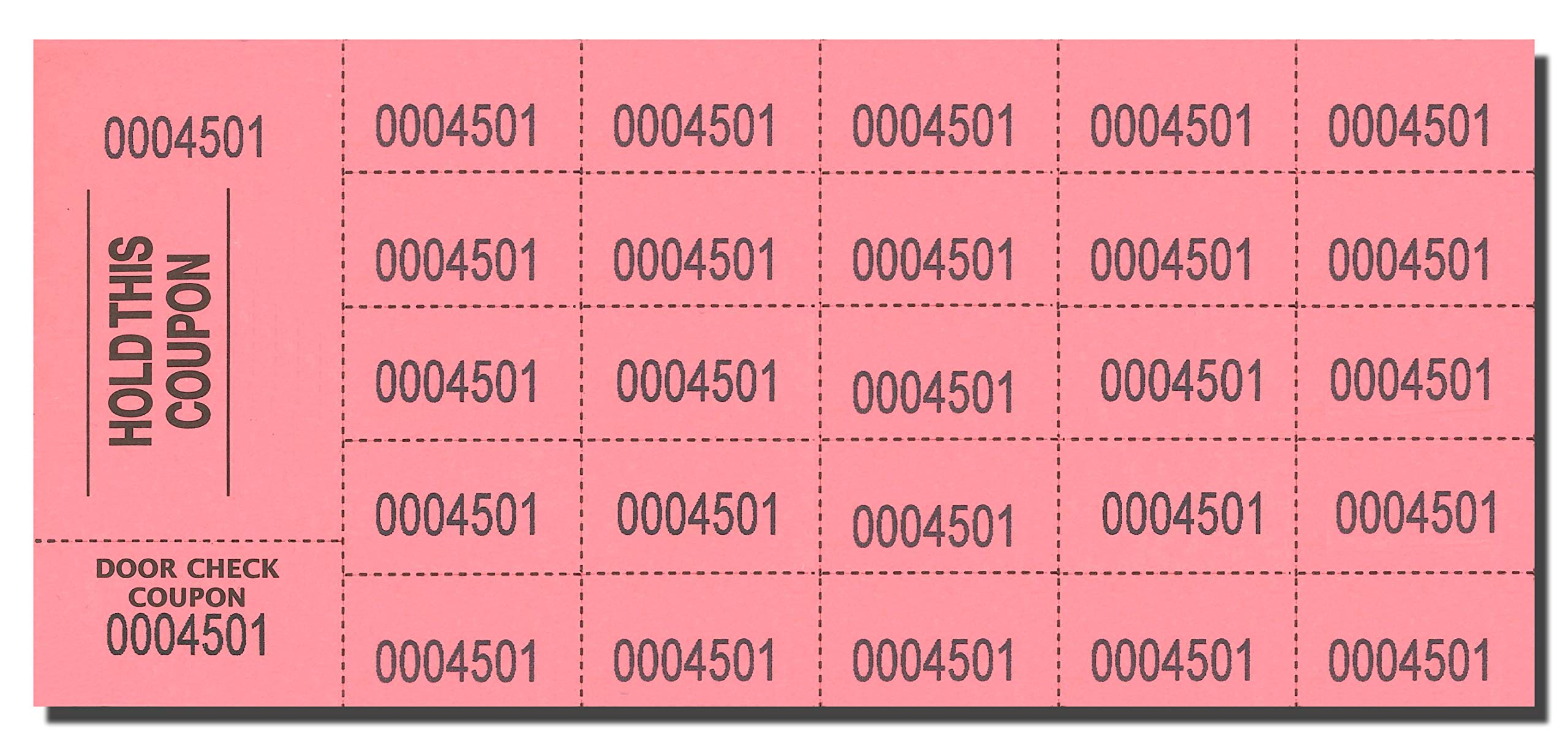 Auction Tickets - 500 Sheets - Red (National Bingo) by NATIONAL BINGO