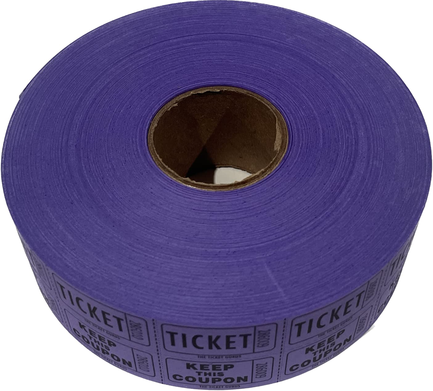 Ticket GURUS-Double Raffle Ticket Roll : roll of 2000- (Magenta)