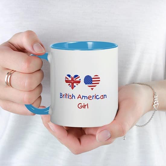 CafePress British American Girl Mug Ceramic Coffee Mug, Tea Cup 11 oz