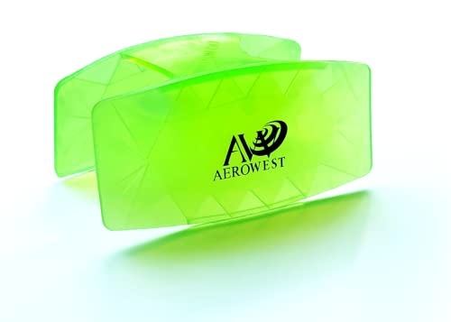 AeroWest Double Toilet Bowl Clip Air Freshener, Cucumber Melon, 3 Pack