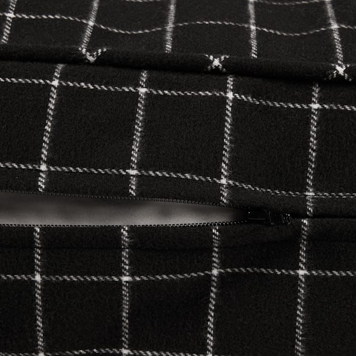 EveryYay Black Squares Removable Bed Cover for Dogs, 40" L X 30" W X 5" H